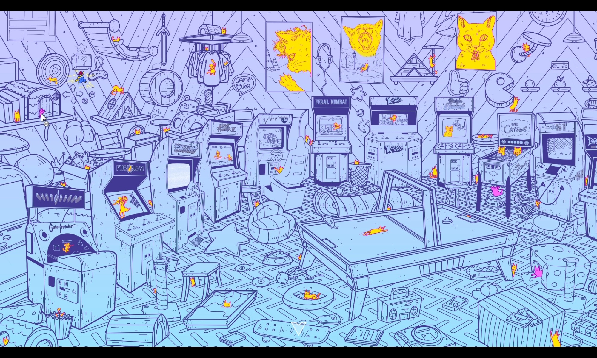 An Arcade Full of Cats - Complete Walkthrough (All Hidden Cats) - SUPEREALM